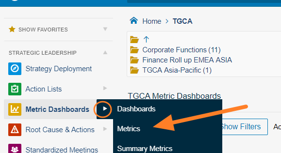 How to create a new metric - Basic Settings